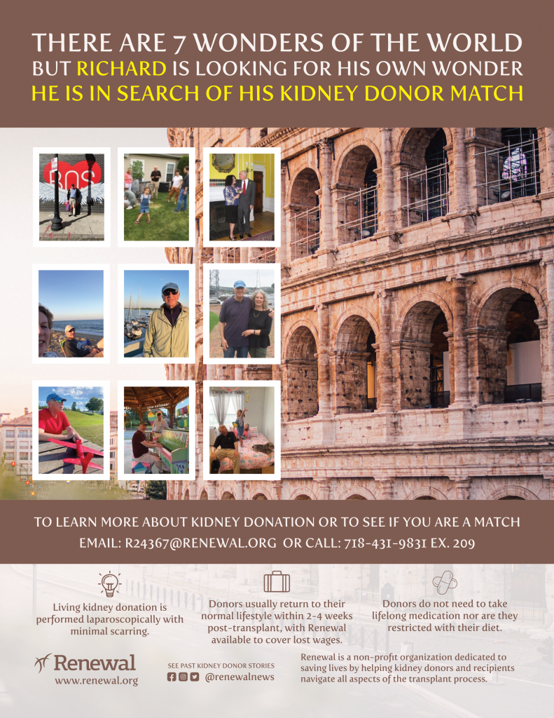 Richard Needs A Kidney – Find a Kidney for Richard